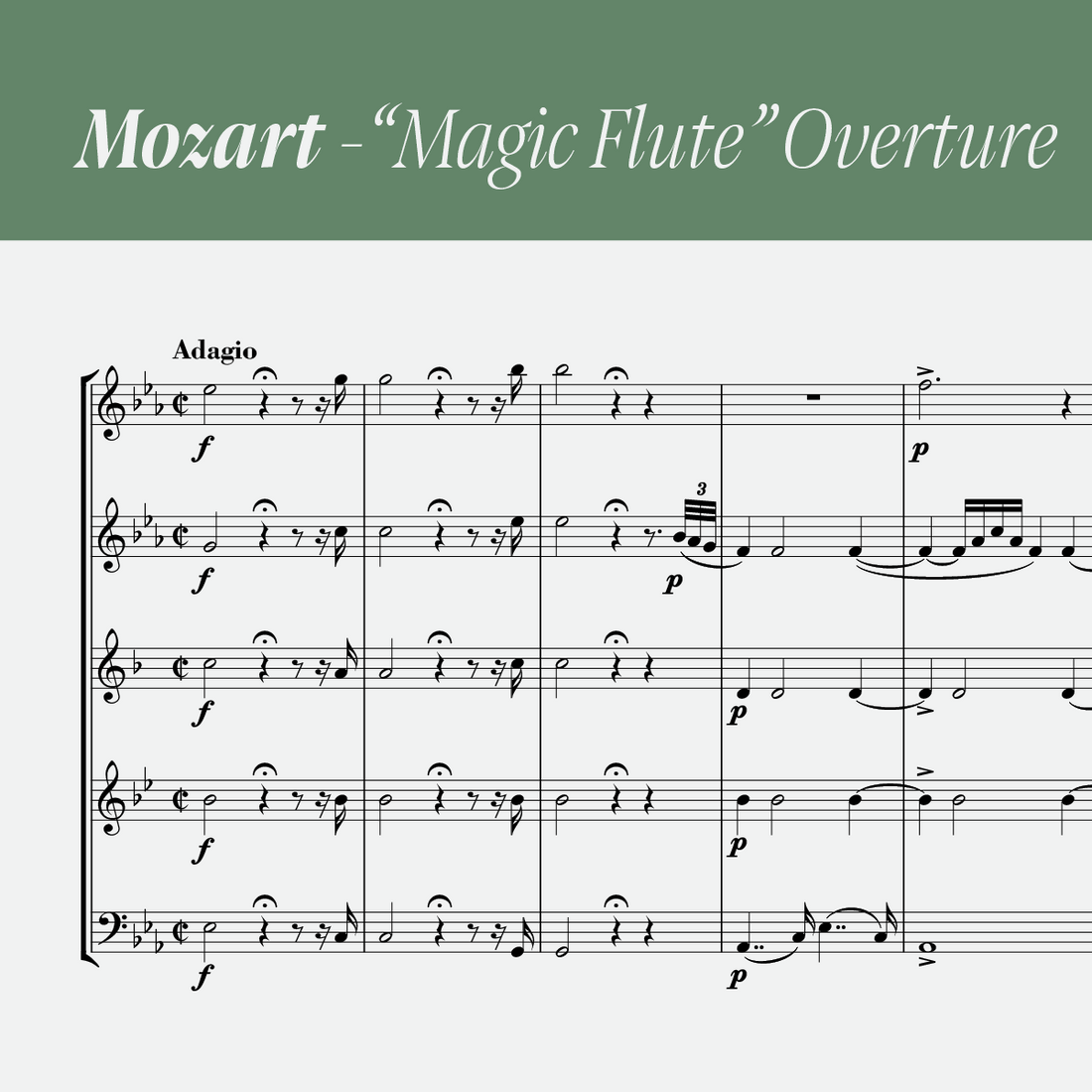 Mozart - Overture to “The Magic Flute” (arr. wind quintet) [PDF ...